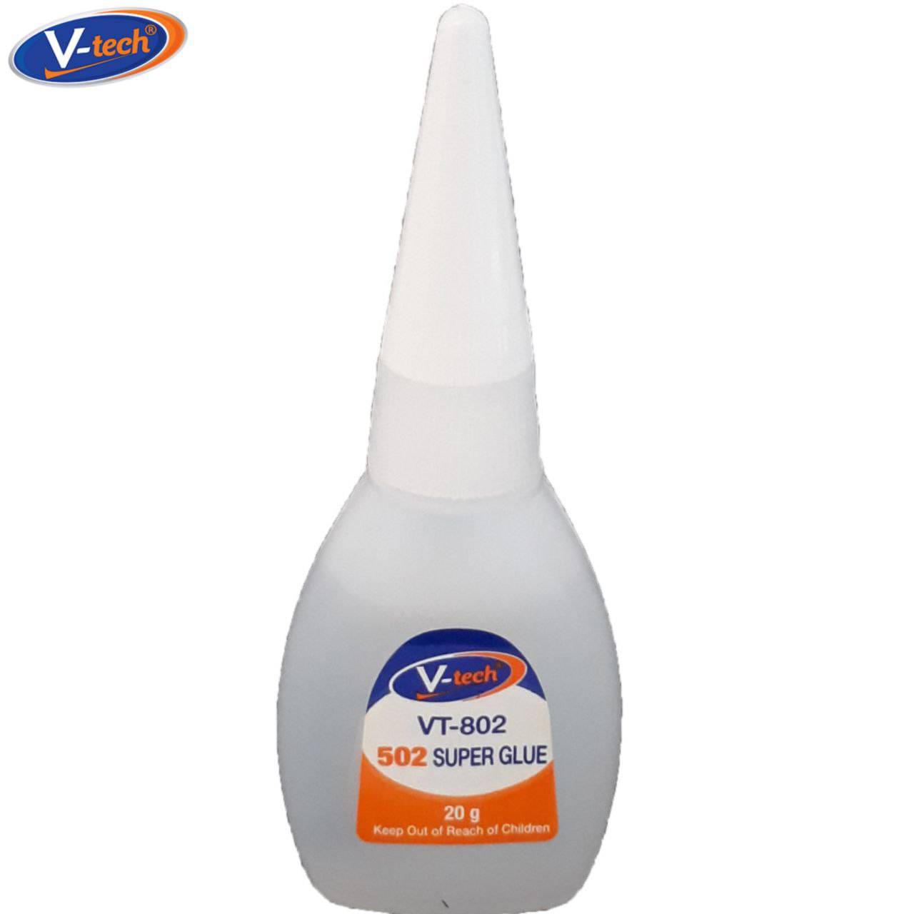 VTECH 3SECOND SUPER GLUE 502 FOR VARIOUS MATERIAL, GLASS, PLASTIC, TINY ...