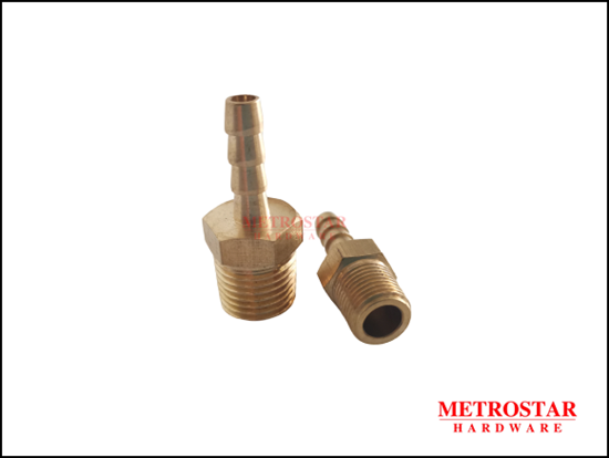 Brass Tube Fittings Single Tail Barb 3/16 | Metrostar Hardware